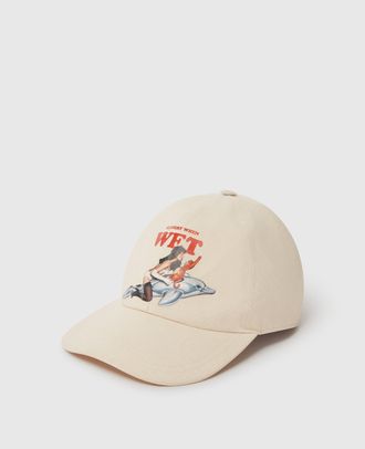 Stella McCartney Jeff Koons Slippery When Wet Cap, Woman, Ivory, Size: 59