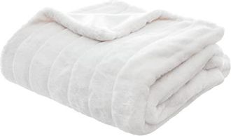 Atmosphera Atmosphera - Plaid Manoir Fausse Fourrure - Blanc 120x160 cm