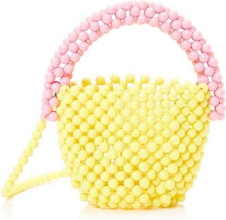 Mymo Sac à Main, Pochette Femme, Jaune, Rose, Multicolore, Einheitsgröße