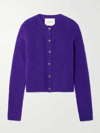Lisa Yang Cardigan En Cachemire Et Soie M&eacute;lang&eacute;s Felicia - Violet