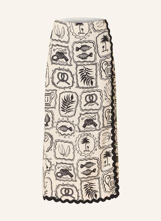 Fabienne Chapot Rock Mit Leinen weiss