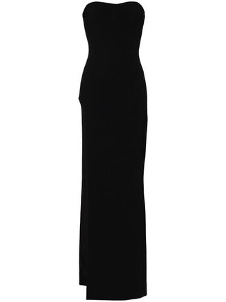 Mônot robe longue à fente - Noir