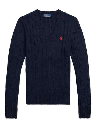 Polo Ralph Lauren Pull Col Rond - Bleu Fonc&eacute;