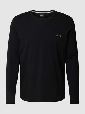 HUGO BOSS Longsleeve mit Label-Stitching Modell Mix&Match