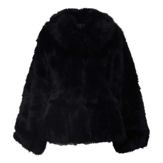 Rotate Kurze Kunstpelzjacke - - Jackets - Damen - Schwarzk - XS