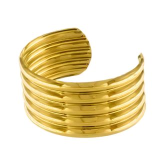 Dansk Copenhagen Femme, Accessoires, Jaune, Taille: ONE Size Courage Waterproof Multi Row Cuff Bracelet