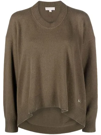 Michael Michael Kors Strickpullover im Oversized-Look - Gr&uuml;n