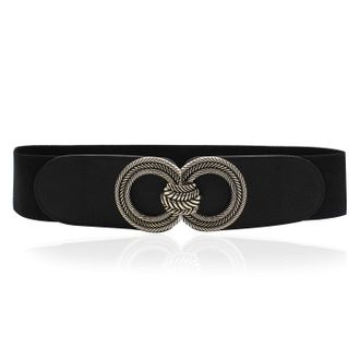 Glamexx24 Damen G&uuml;rtel Tailleng&uuml;rtel G&uuml;rtel 6cm Breiter H&uuml;ftg&uuml;rtel mit Metal Haken Schnalle