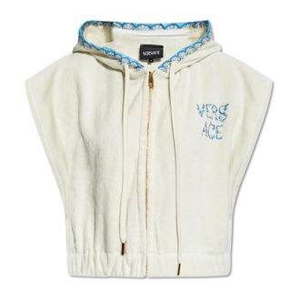 Versace Kapuzenweste - - Jackets - Damen - Wei&szlig; - S