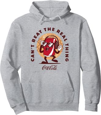 Coca Cola Ware Cartoon Cant Beat The Real Thing Retro Logo Pullover Hoodie