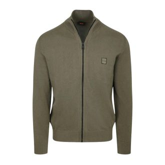 HUGO BOSS Cardigan - - Knitwear - Herren - Gr&uuml;n - S