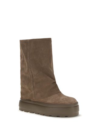 Casadei Double Face Suede Boot - Brown