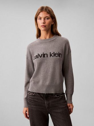 Calvin Klein Jeans Strickpullover Cotton Graphic Pullover Mit Rundhalsausschnitt