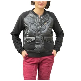 Aeronautica Felpa Bomber - - Jackets - Damen - Schwarzk - L