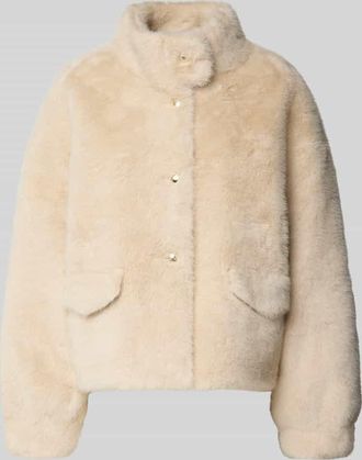 Joop Regular Fit Webpelzjacke mit Stehkragen