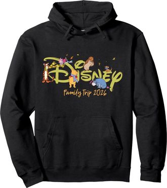 Disney Winnie the Pooh & Friends Logo Family Trip 2026 Pullover Hoodie