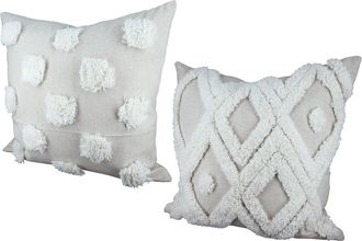 Gilde Kissen Yucca Stoff Creme 49983