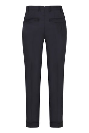 Pantaloni Torino Mens Wool Blend Trousers Blue Chinos