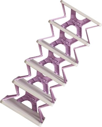 Cabilock Faltbarer Schuhschrank Platzsparendes Schuhregal aus Robustem Kunststoff Rutschfester Organizer f&uuml;r Flur und Zimmer Stapelbar und Verstellbar f&uuml;r Haus