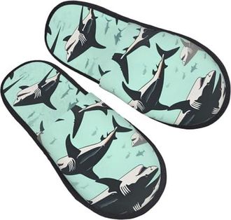 Generic L&eacute;g&egrave;re Pantoufles Imprim&eacute; requin Chaussures de Maison Classiques Chaussons pour Homme pour Ext&eacute;rieur Homme Femme L