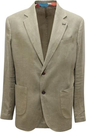 Bob Homme, Vestes, Vert, Taille: 2XL Suit403 My Way Linen Suit