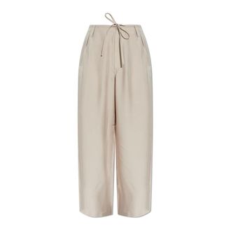 Yohji Yamamoto Drawstring Hosen - - Trousers - Damen - Beige - M