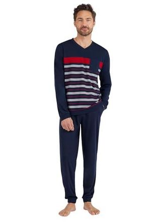 Damart Pyjama Thermique Thermolactyl en Maille Jersey Homme Bleu Taille XXL