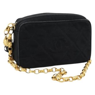 Chanel Pre-owned Vintage Satin Shoulder Bag - - Pre-owned - Damen - Schwarzk - ONE SIZE