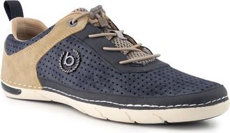 Bugatti Herren Schn&uuml;rschuhe blau Textil