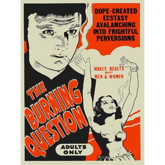 Fine Art Prints Burning Question Reefer Madness Red Vintage Werbung Kunstdruck Poster Wanddekoration 30,5 x 40,6 cm
