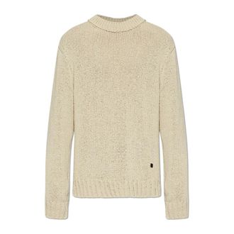Balmain Leichter Baumwollpullover - - Knitwear - Herren - Beige - XL
