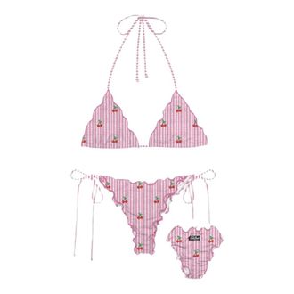 Saint Barth Femme, Maillots de bain, Multicolore, Taille: 38 FR Ensemble Bikini Sagitami