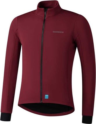 SHIMANO Herren ELEMENT Jacket Smoky Topaz - Winter Radjacke winddicht & wasserabweisend - Rennrad Thermojacke mit Rückentaschen - Größe XL
