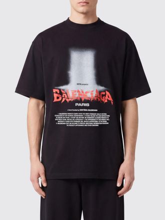 Balenciaga Relaxed Fit T-Shirt aus Baumwolle mit Kontrast-Logo