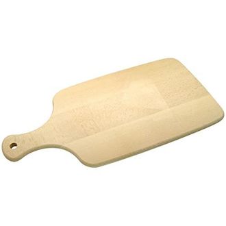 Fackelmann Fackelmann Griffbrett, Küchenbrett aus Buchenholz, Servierbrettchen (Farbe: Braun), Menge: 1 Stück
