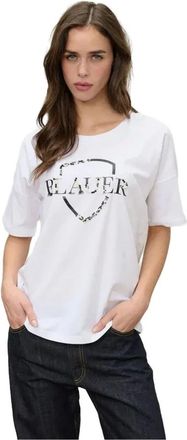 Blauer Femme, Tops, Blanc, Taille: 40 FR T-Shirt en coton