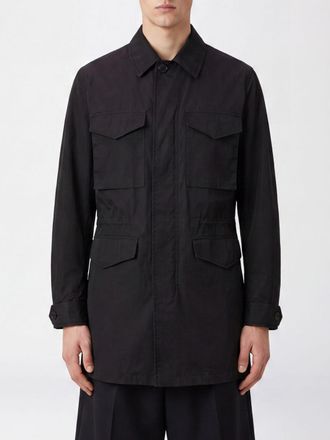Comme Des Gar&ccedil;ons Parka utilitaire en coton et lin longueur genou