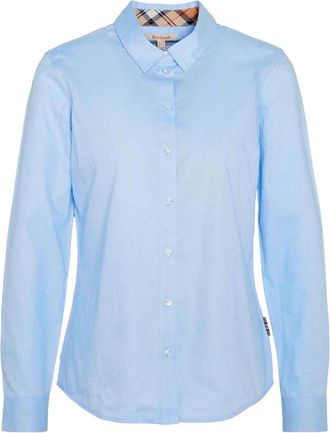 Barbour Femme, Blouses et Chemises, Bleu, Taille: 40 FR Chemise Oxford F&eacute;minine avec D&eacute;tails Raffin&eacute;s