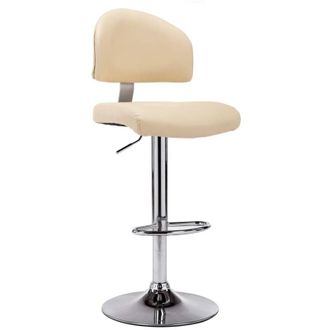 vidaXL Barhocker Cremewei&szlig; Kunstleder Vidaxl