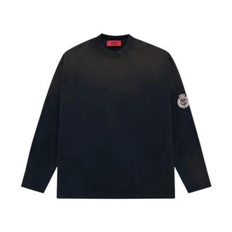 424 Homme, Tops, Noir, Taille: L Long Sleeve Hauts