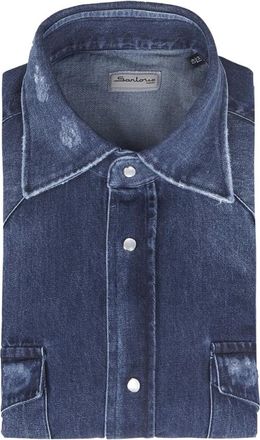 Sartorio Napoli Homme, Chemises, Bleu, Taille: XS Texas Shirt