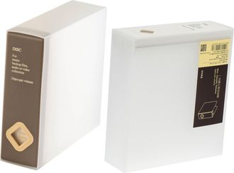 Lurrose 2 ST&Uuml;CK Teiliges CD aufbewahrungsbox mit Gro&szlig;em Fassungsverm&ouml;gen Kratzfestem Innenfutter aus Vliesstoff Beschreibbaren Etiketten f&uuml;r Einfache Organisa