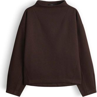 OPUS Sweatshirt GARIANE mit variablen &Auml;rmeldesign Weite Passform, schmal zulaufend, &uuml;berschnittene Schulter, Funnel Neck