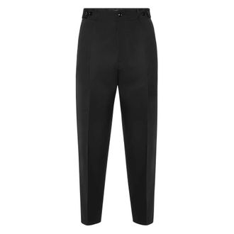 Philipp Plein Homme, Pantalons, Noir, Taille: L Wool Pantalons Chinos Classic Fit