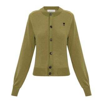 Ami Femme, Pulls, Vert, Taille: 42 FR De Coeur Cardigan