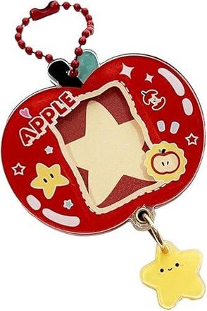 Generic Porte-cl&eacute;s ins&eacute;rable pour photo, porte-cl&eacute;s &agrave; faire soi-m&ecirc;me, mat&eacute;riau acrylique transparent, facile &agrave; charger et &agrave; remplacer, id&eacute;al pour le transport