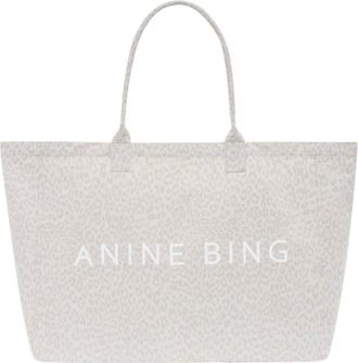 Anine Bing Femme, Sacs, Beige, Taille: ONE Size Cabas L&eacute;opard