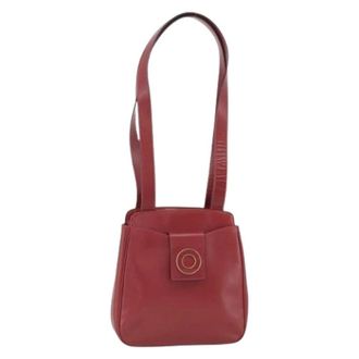 Celine Sac bandouli&egrave;re Pre-owned logo Circle - Femme - Pre-owned - Rouge - Taille: ONE Size