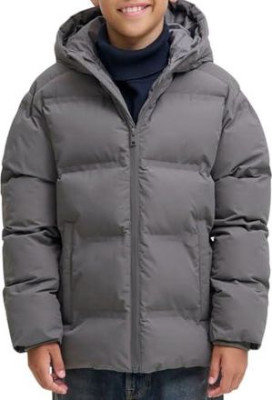 Jack & Jones Jjesoho Puffer &agrave; capuche pour homme, Castlerock, S, Gris, S