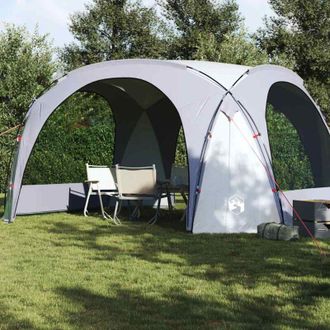 vidaXL Tente de r&eacute;ception blanc et gris imperm&eacute;able - Vidaxl